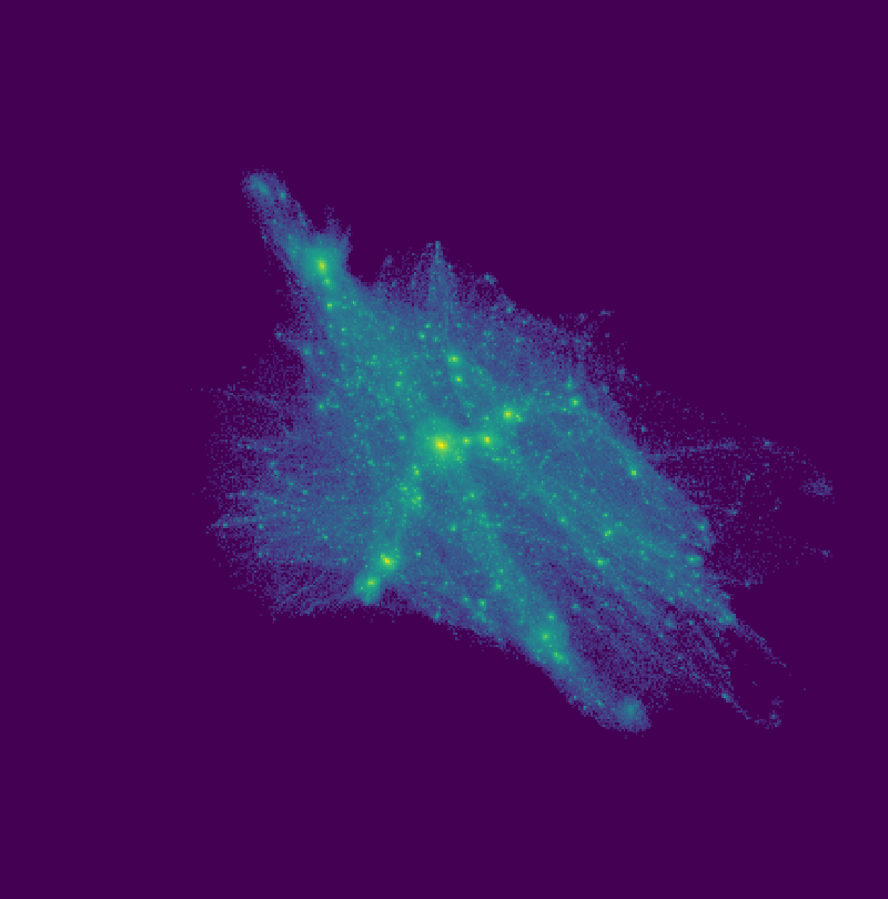 Visualizing A Galactic Dark Matter Simulation